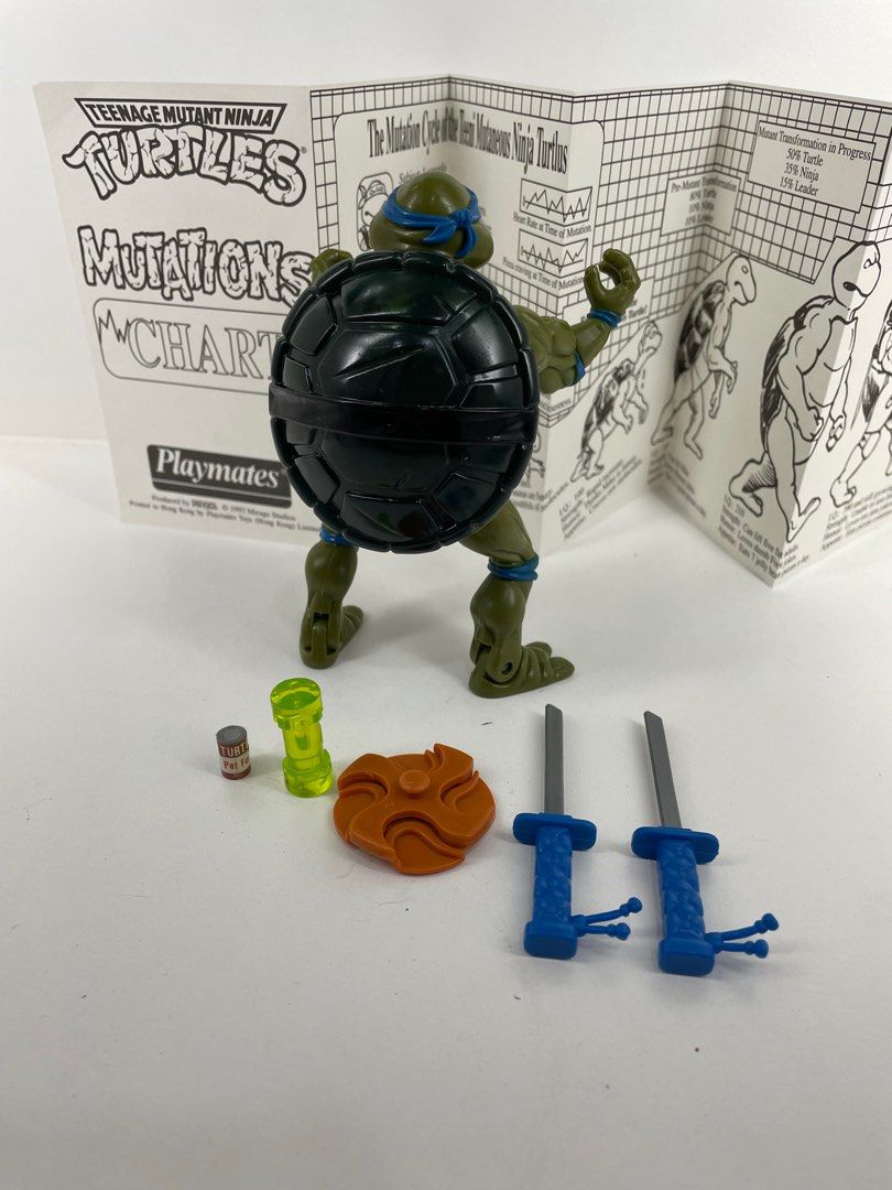 TMNT Mutations vintage 1992 Mutatin' Leonardo Action Figure Playmates ...