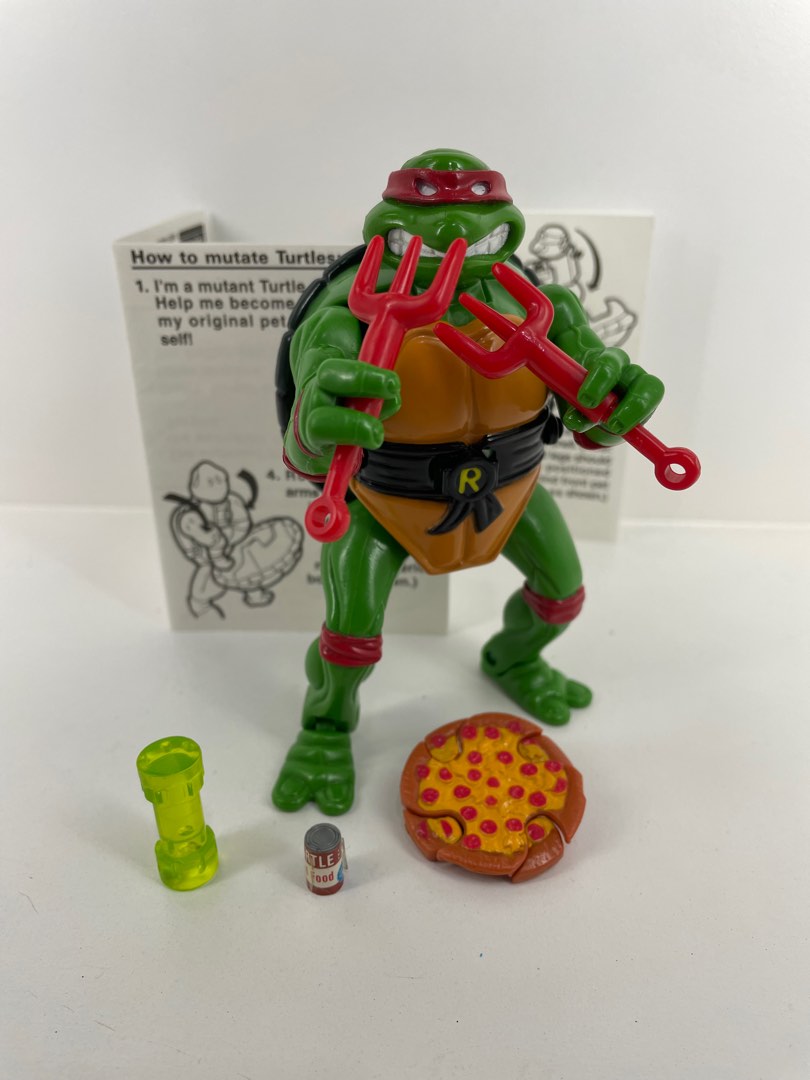 TMNT Mutations vintage 1992 Mutatin' Raphael Action Figure Playmates ...