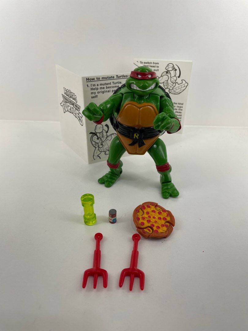 TMNT Mutations vintage 1992 Mutatin' Raphael Action Figure Playmates ...