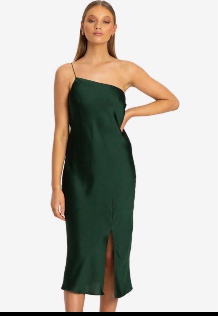 TOGA Emerald Satin Dress, Women's Fashion, Dresses & Sets, Dresses on ...