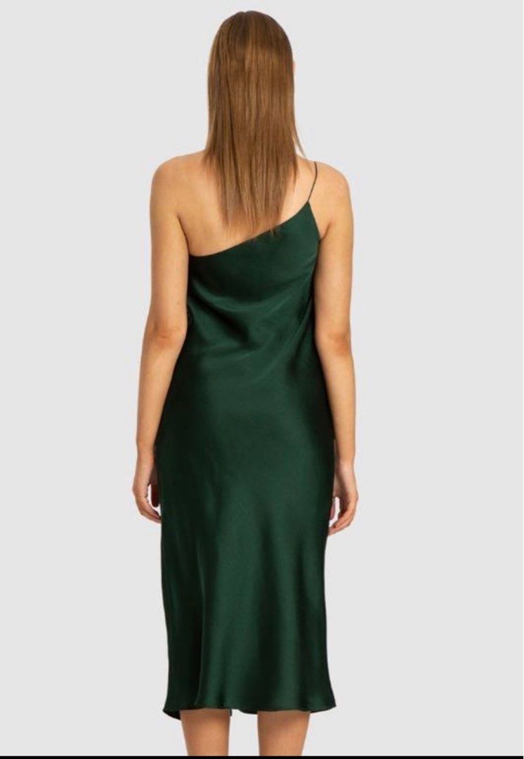 TOGA Emerald Satin Dress, Women's Fashion, Dresses & Sets, Dresses on ...