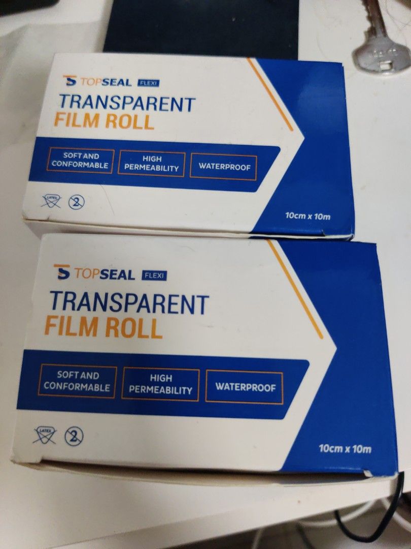 TOPSEAL Flexi Transparent Film Roll (10cm x 10cm), Health & Nutrition ...