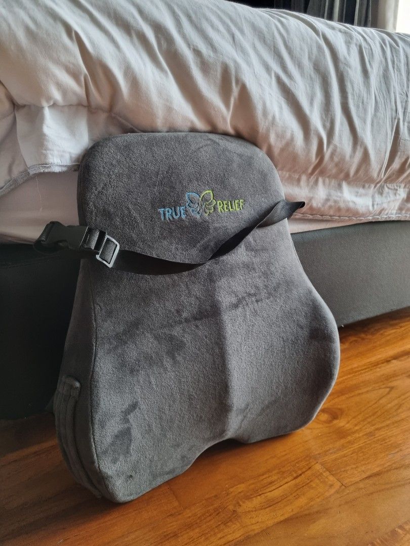 True Relief ortho-memory foam back & lumbar support cushion, Furniture ...