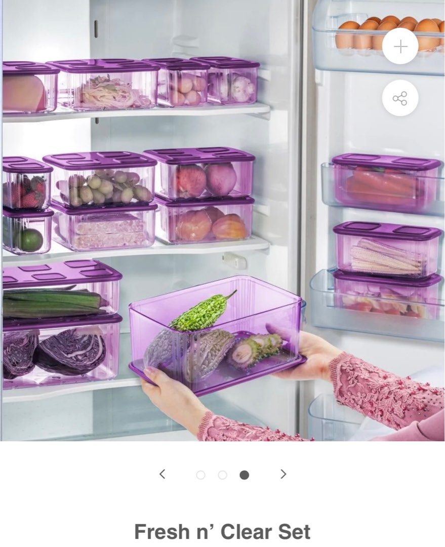Tupperware Fresh n’ Clear Set, Furniture & Home Living, Kitchenware ...