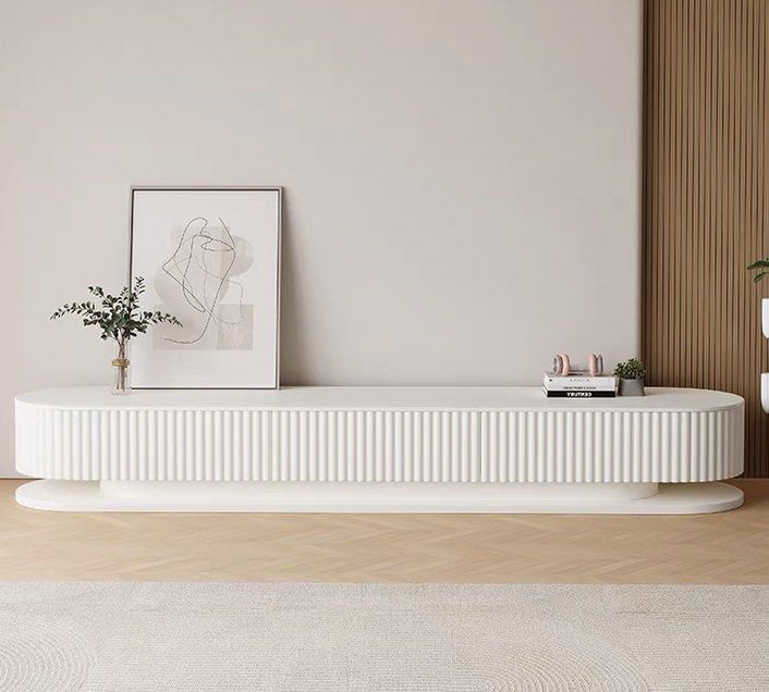 TV console with fluted panels, Furniture & Home Living, Furniture, TV ...