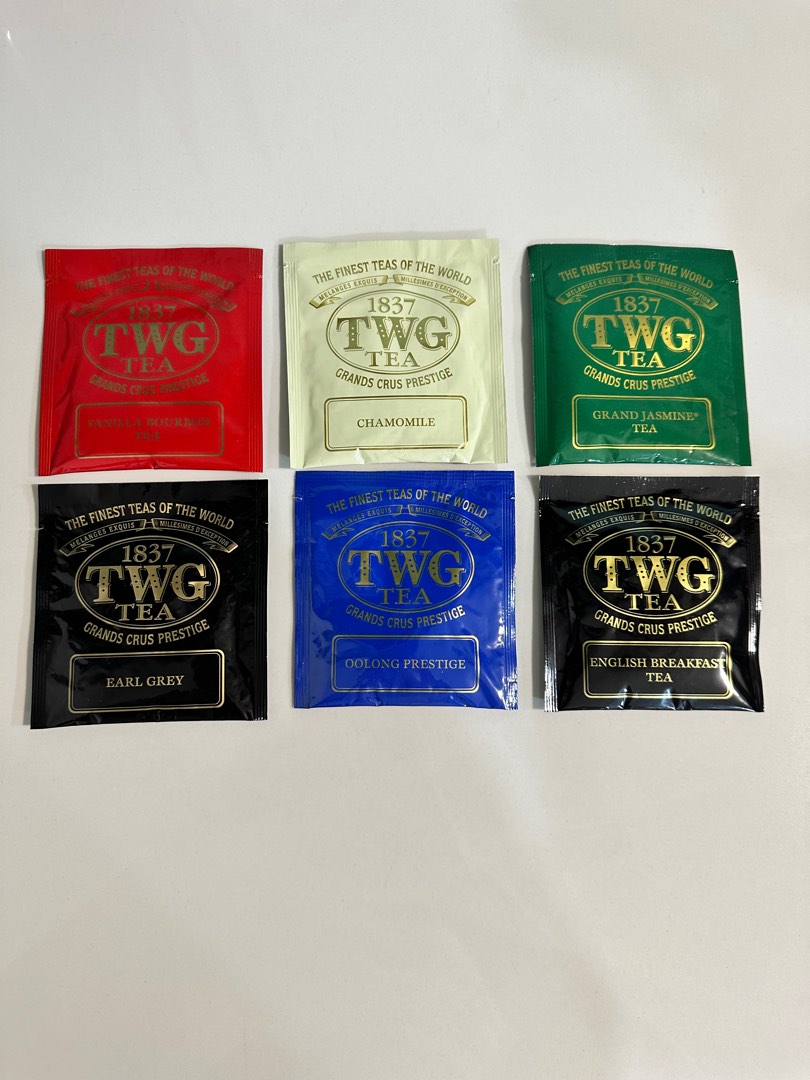 TWG Tea Bag (Earl Grey/English Breakfast/Grand Jasmine/Oolong Prestige ...