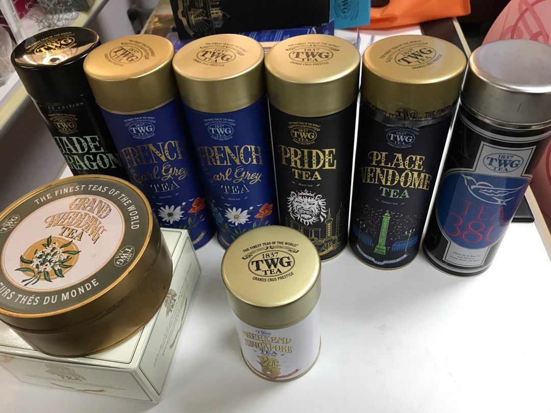 TWG teas can - empty cans for display, Furniture & Home Living, Home ...