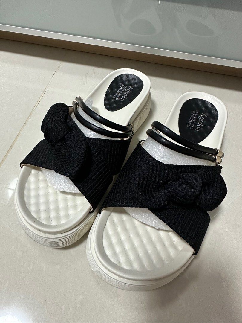 TWO WAY RIBBON SANDAL, Women's Fashion, Footwear, Sandals on Carousell