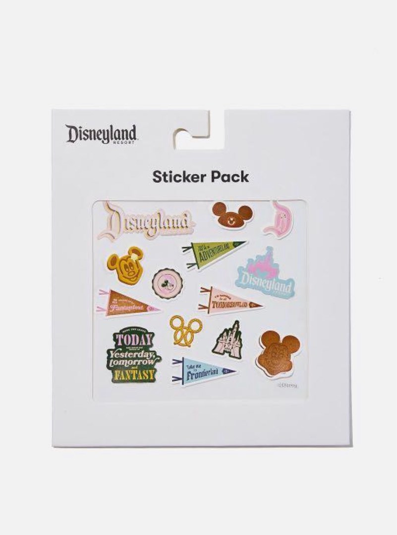 Typo Disneyland Licensed Sticker Pack, Hobbies & Toys, Stationery ...