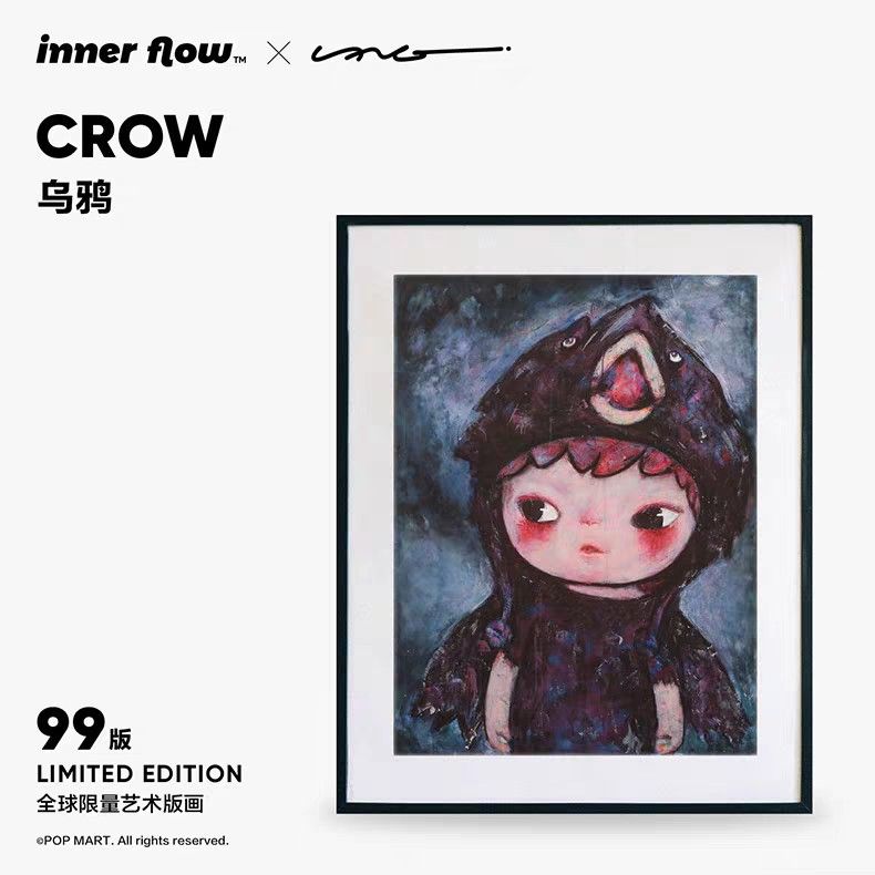[ULTRA RARE! LIMITED EDITION 99PCS WORLDWIDE POPMART] POPMART HIRONO THE CROW LIMITED EDITION 99 ...