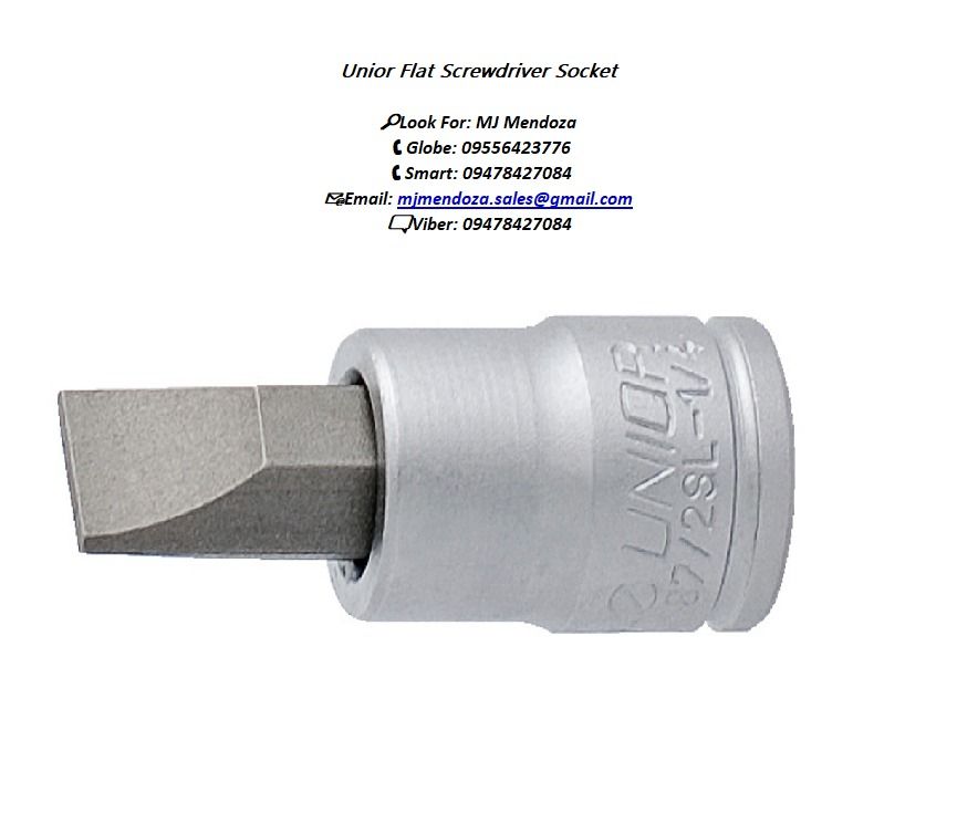 Unior Flat Screwdriver Socket, Commercial & Industrial, Industrial ...
