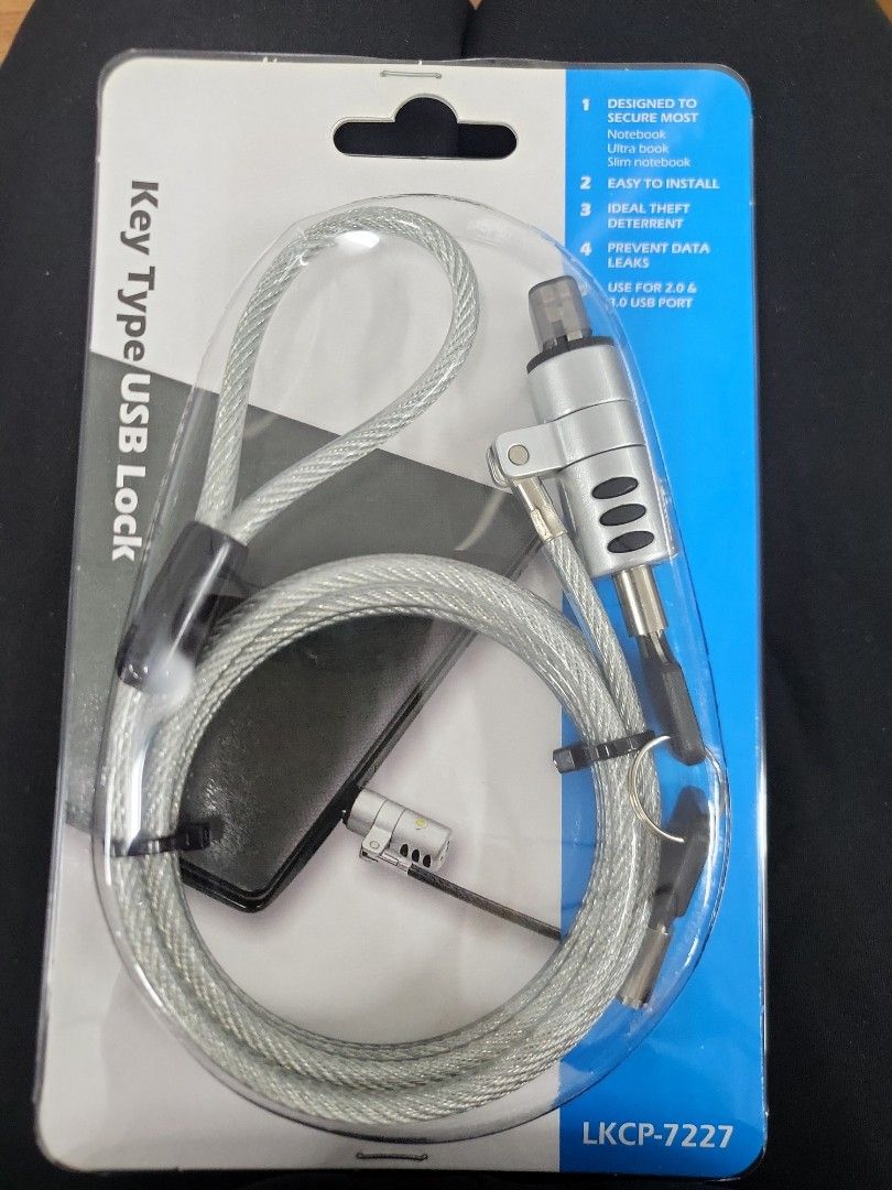 USB Laptop Lock, Computers & Tech, Laptops & Notebooks on Carousell