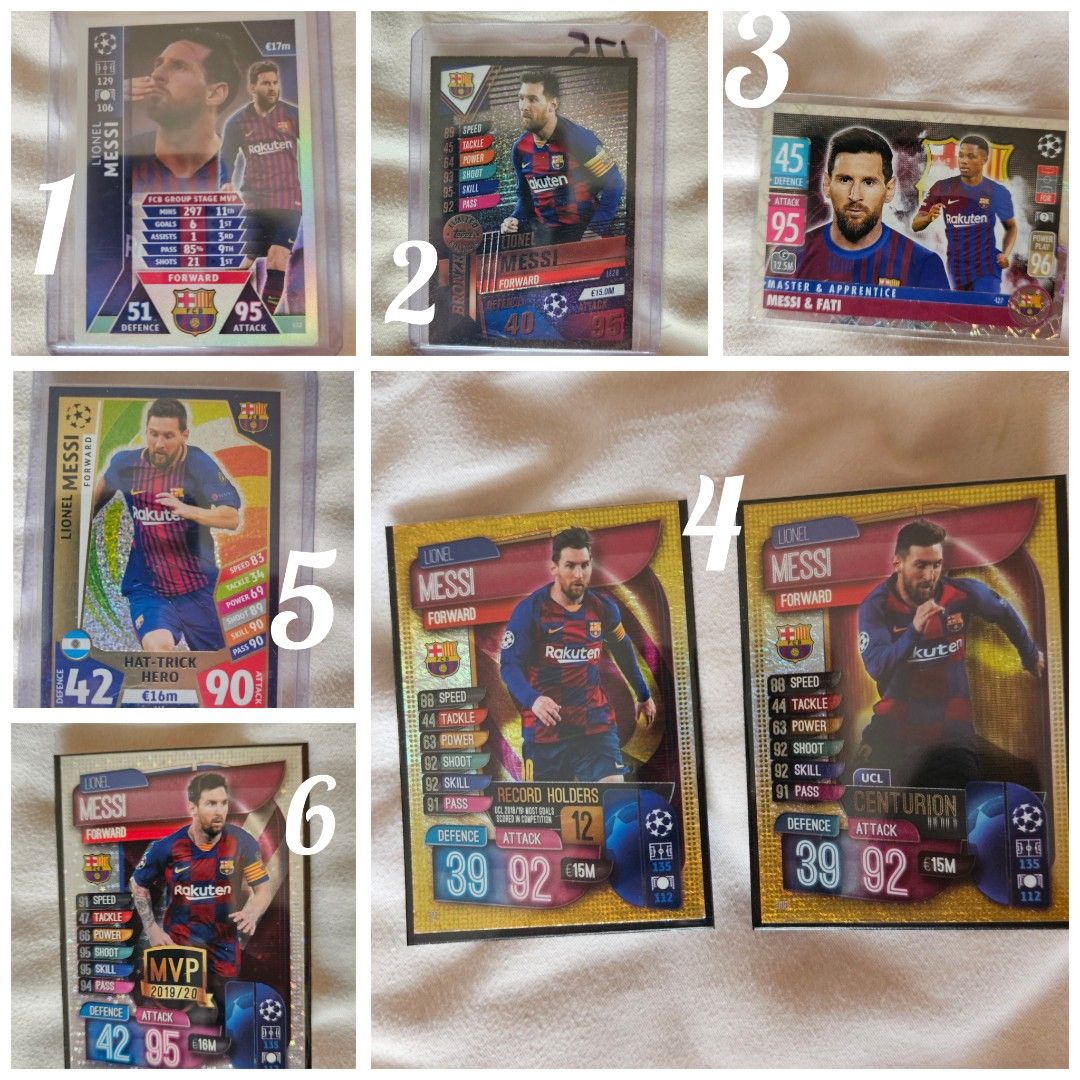 Various of Messi attax cards, Hobbies & Toys, Memorabilia ...