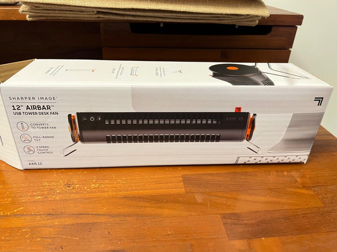 Vornado AXIS 12” Airbar usb Tower desk fan, Furniture & Home Living ...