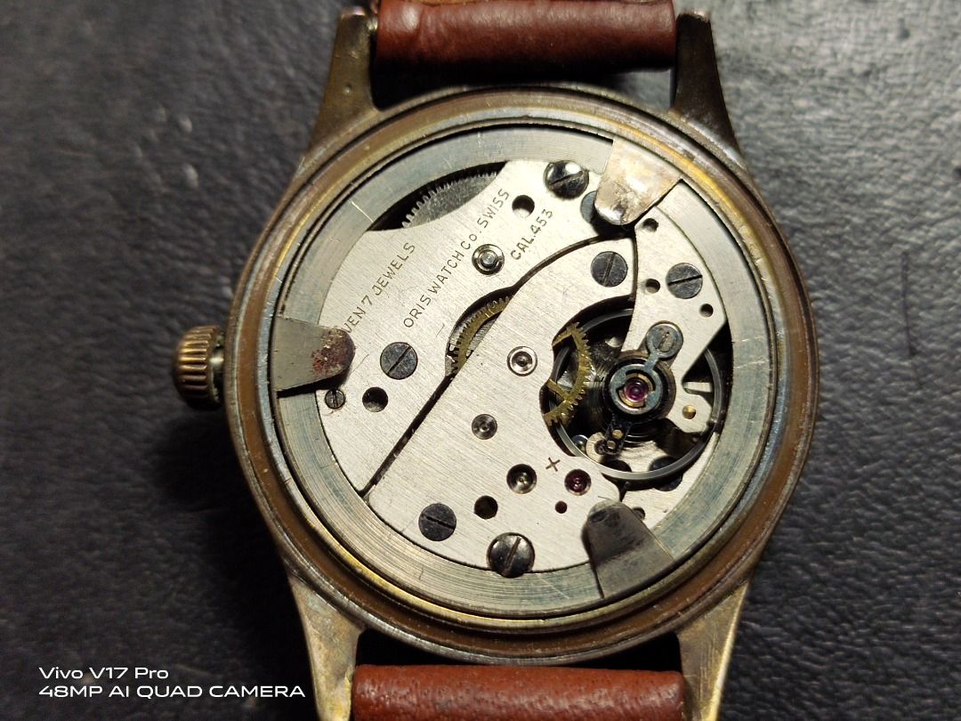 Vtg Oris Pointer Date Military Style Mechanical Hand-Winding Watch, Men ...