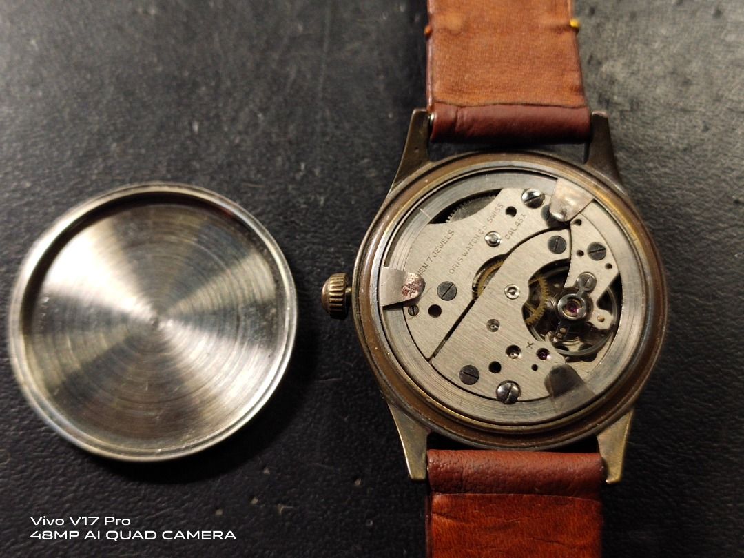 Vtg Oris Pointer Date Military Style Mechanical Hand-Winding Watch, Men ...