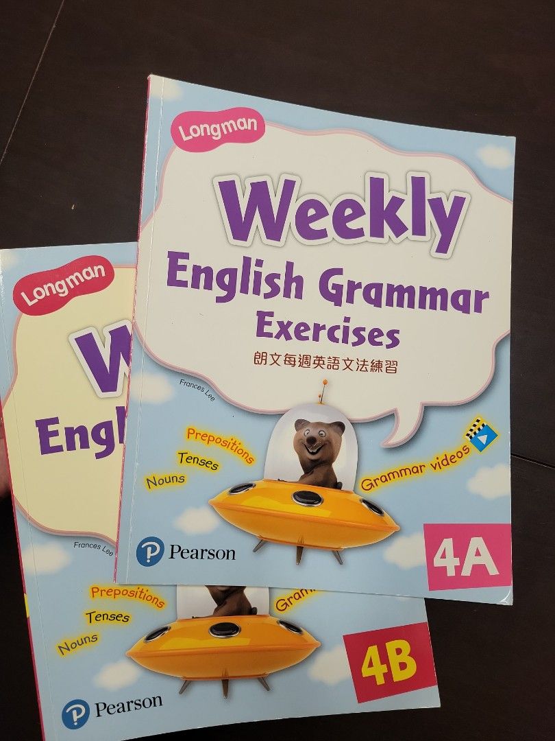 Weekly English Grammar Exercises 4A & 4B, 興趣及遊戲, 書本 & 文具, 書本及雜誌 - 補充練習 ...