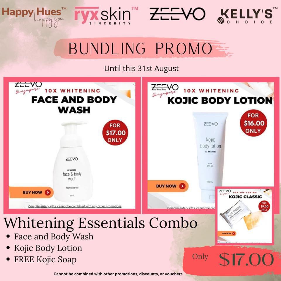 Whitening Essential Combo, Beauty & Personal Care, Bath & Body, Bath on ...