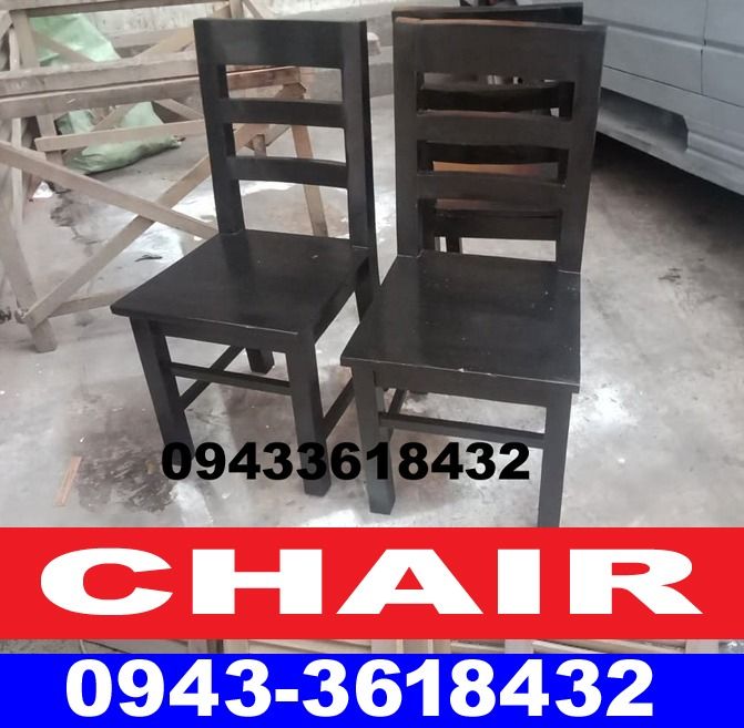 Wooden Chair Silya Upuan on Carousell