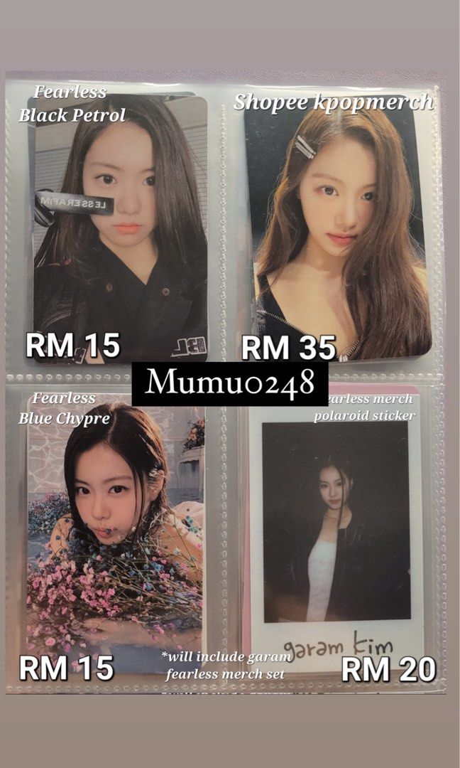 WTS LE SSERAFIM KIM GARAM, Hobbies & Toys, Collectibles & Memorabilia ...