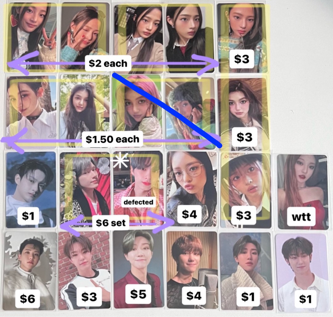 wts wtt newjeans seventeen aespa pcs minji hanni danielle weverse album ver minghao the8 jun ...