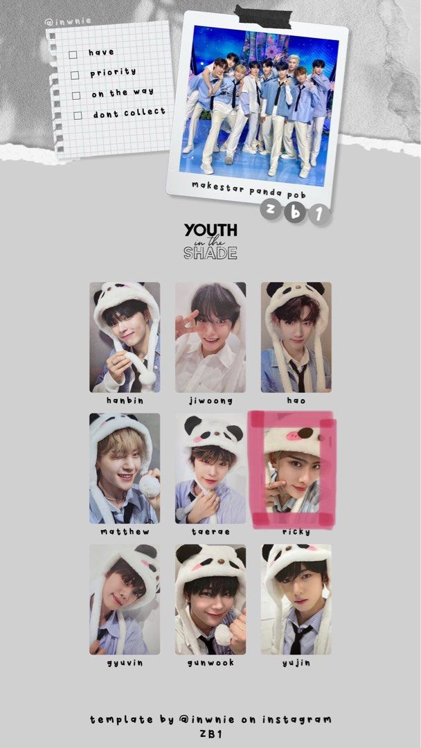 WTS/LFB/WTT zb1 zerobaseone ricky artbook album incoming makestar 2.0 ...