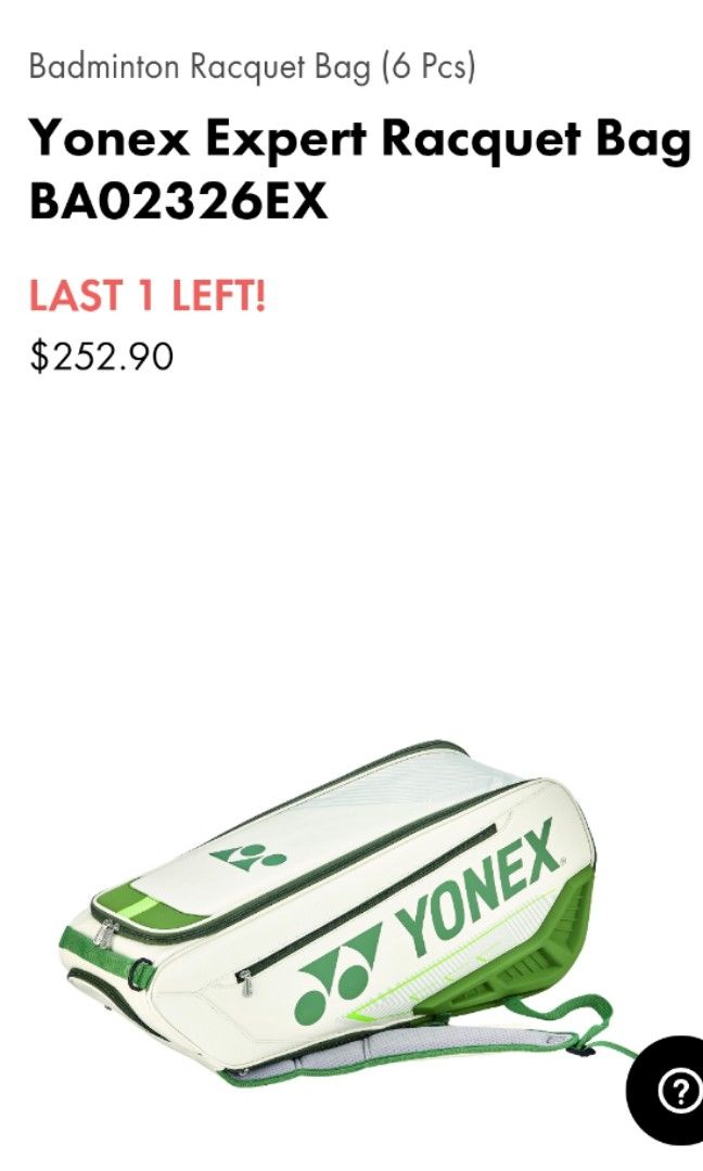 Yonex Tennis /badminton bag special offer, Sports Equipment, Sports ...