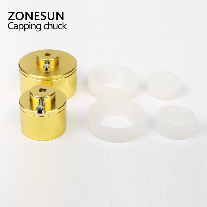 ZONESUN Capping machine chuck, screw capping tool head bottle capping ...