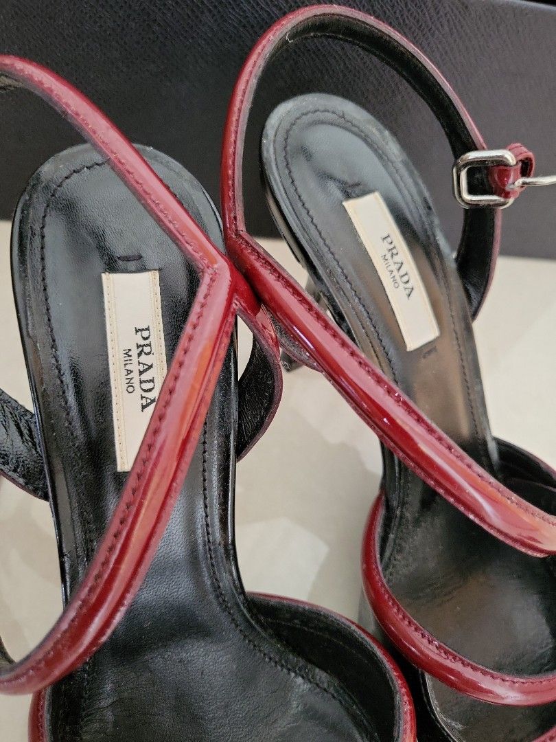 100% Authentic Prada heels, Women's Fashion, Footwear, Heels on Carousell