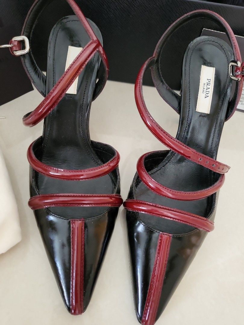 100% Authentic Prada heels, Women's Fashion, Footwear, Heels on Carousell