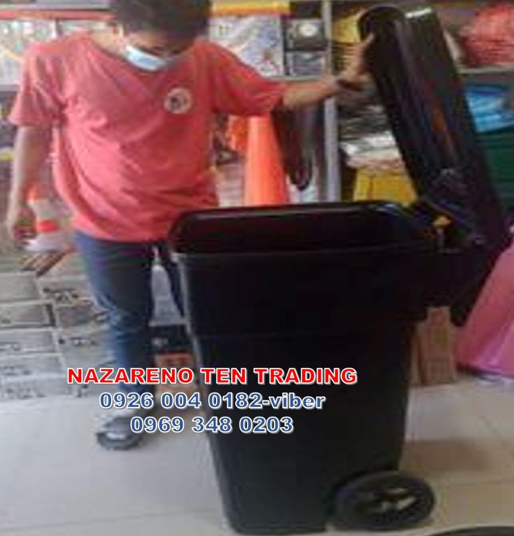 150Liters trash bin Rolling bin, Furniture & Home Living, Cleaning ...