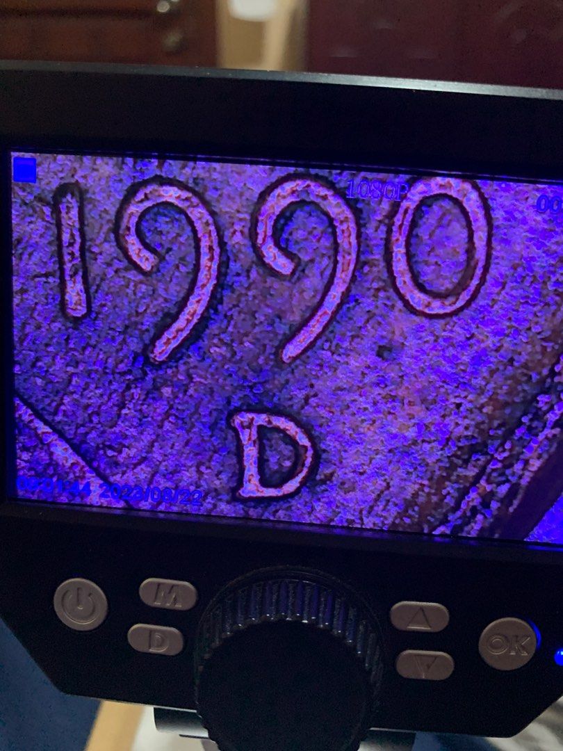 1990 D Lincoln Penny ( Occluded gas, mis aligned died/ railroad rim ...