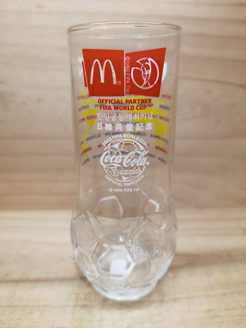 1999 Coca Cola x McDonald 2002 FIFA World Cup Korea Japan Glass ...