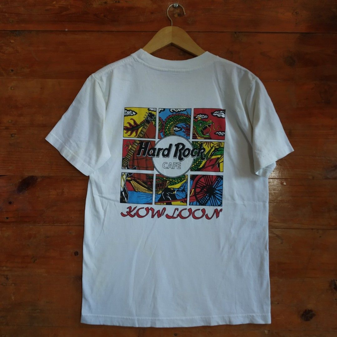 #25 kaos HR Kowloon, Fesyen Pria, Pakaian , Atasan di Carousell