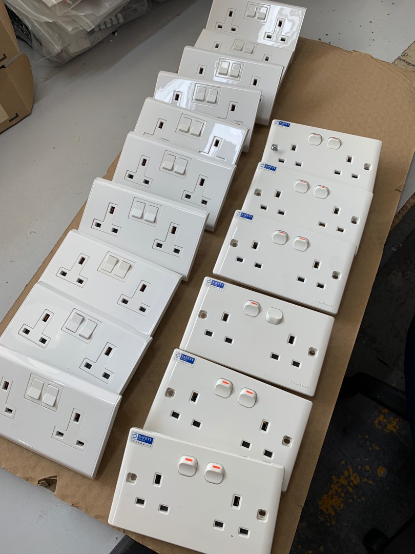 2 Gang Socket, TV & Home Appliances, Electrical, Adaptors & Sockets on ...
