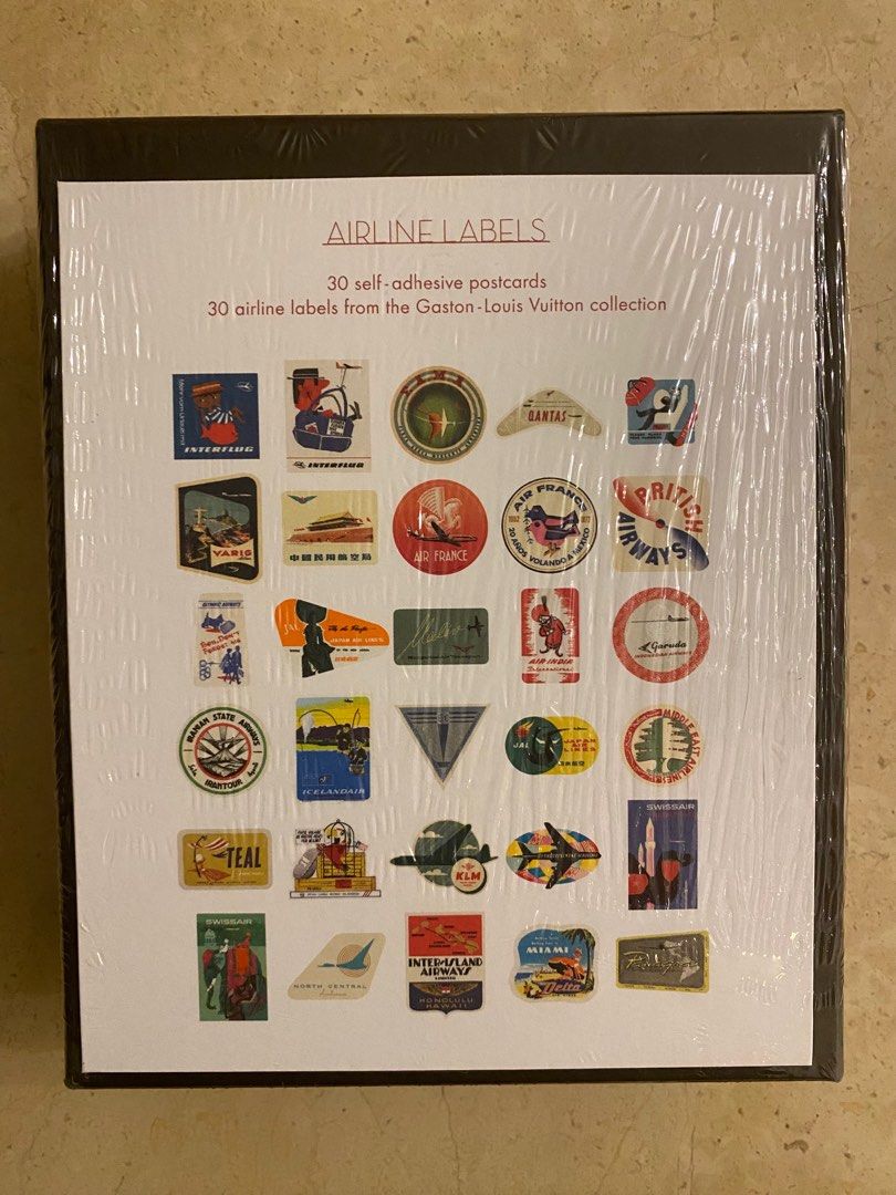 30 Airline Labels (Gaston - Louis Vuitton Collection), Hobbies & Toys ...