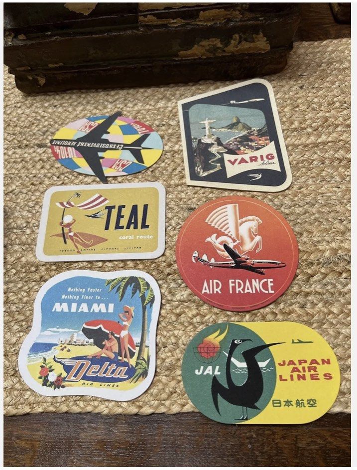 30 Airline Labels (Gaston - Louis Vuitton Collection), Hobbies & Toys ...