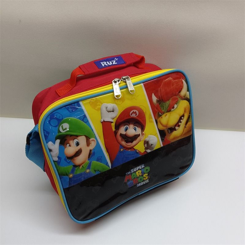 美國 RUZ X Super Mario 超級瑪利歐 孖寶兄弟 紅色保溫帆布 童裝 手提 斜咩袋, 兒童＆孕婦用品, 嬰兒及小童流行時尚 ...