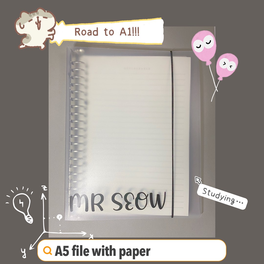 A5 file with name customisation | cheap gift idea, Hobbies & Toys ...