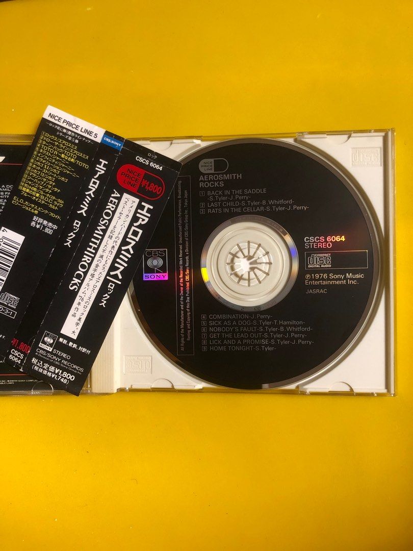 Aerosmith Cd (early press), Hobbies & Toys, Music & Media, CDs & DVDs ...