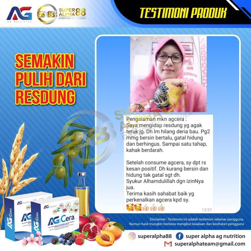 AG Cera 100% original from HQ, Health & Nutrition, Health Supplements ...