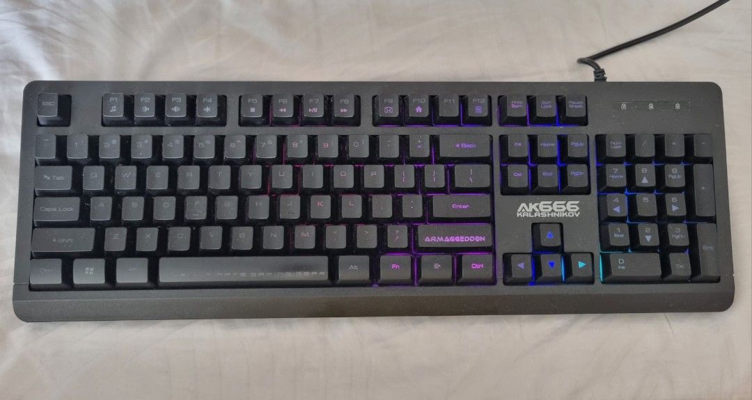 AK666 Kalashnikov Gaming Keyboard, Computers & Tech, Parts ...