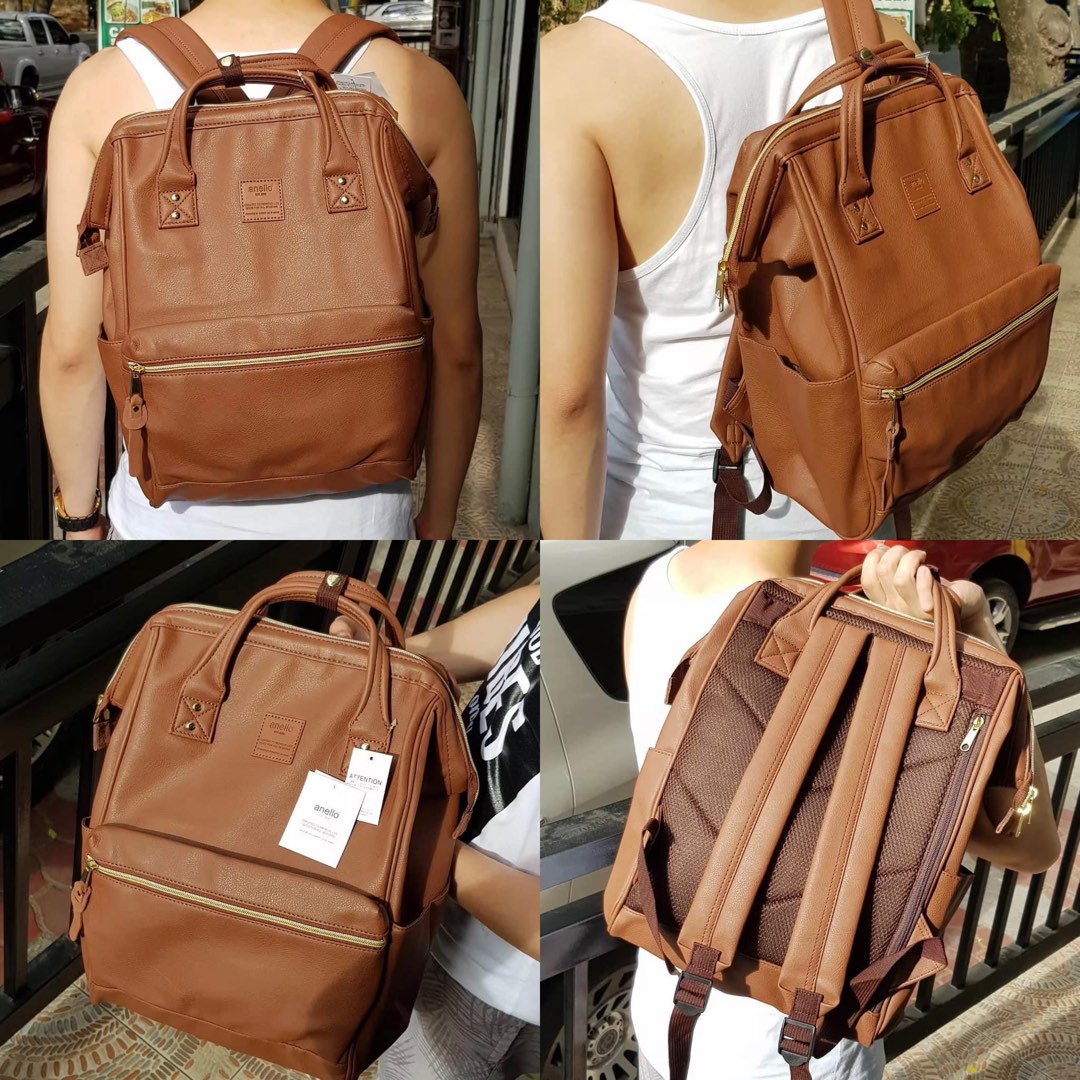 ANELLO LEATHER BACKPACK (REGULAR), Women's Fashion, Bags & Wallets ...