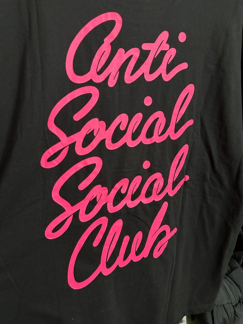 ANTI SOCIAL SOCIAL CLUB BLACK PINK CURSIVE on Carousell