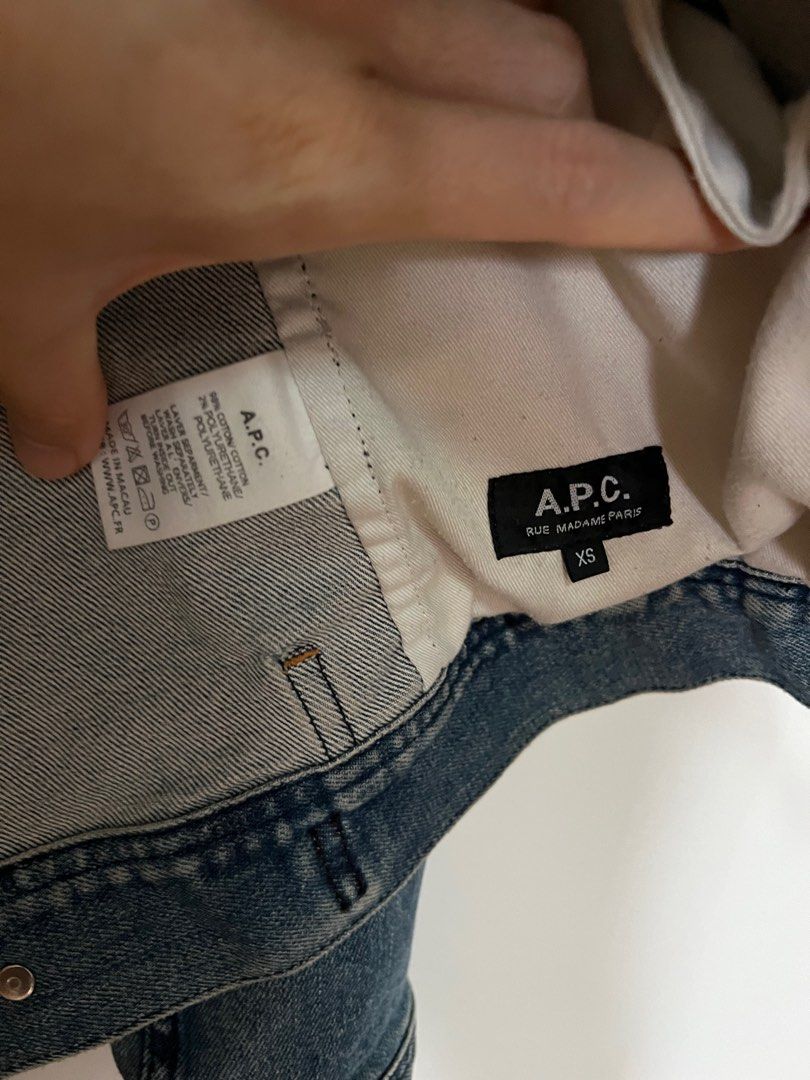 APC denim jacket, Men's Fashion, Coats, Jackets and Outerwear on Carousell