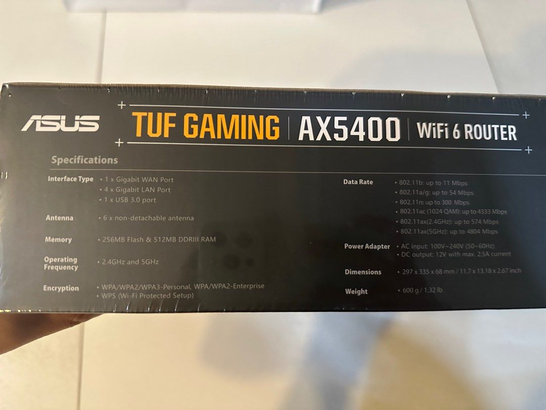 ASUS TUF GAMING AX5400 wifi 6 router, Computers & Tech, Parts ...