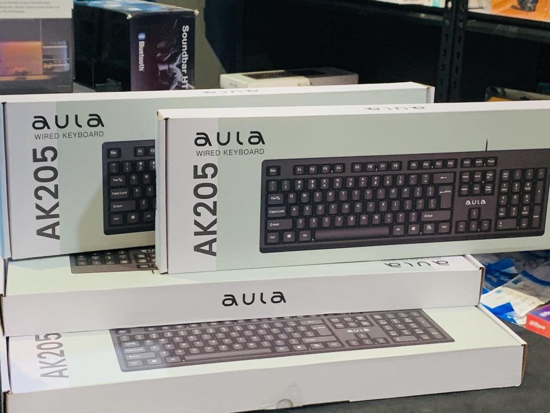 Aula AK205 Wired Keyboard Black on Carousell