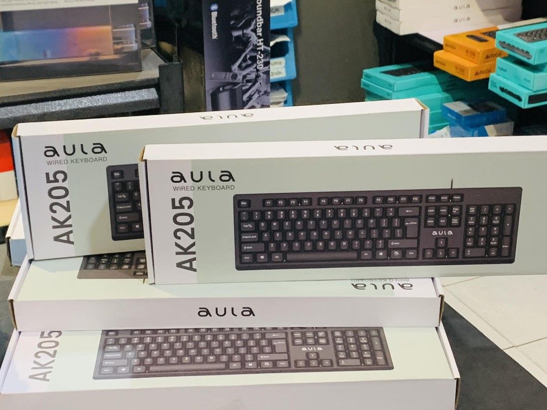 Aula AK205 Wired Keyboard Black on Carousell