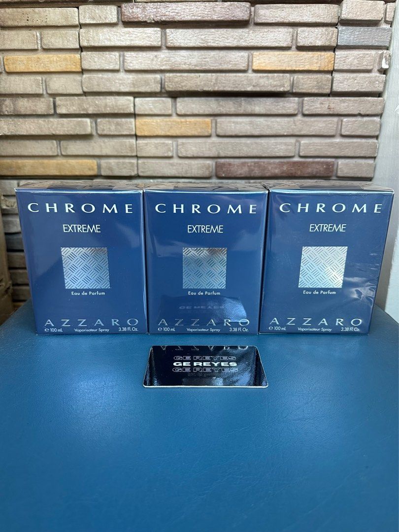 Azzaro Chrome Extreme EDP 100ml, Beauty & Personal Care, Fragrance ...