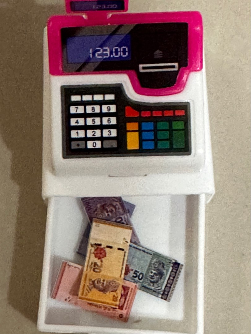 Barbie cash register miniature cashier , Hobbies & Toys, Toys & Games ...